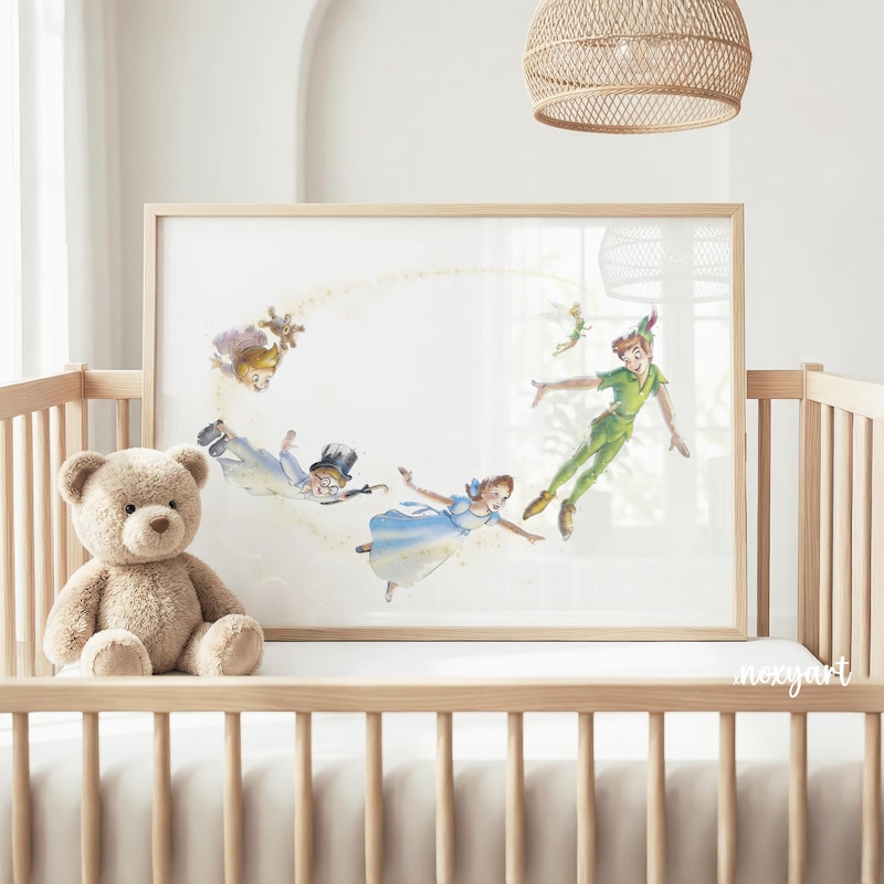 Peter Pan Nursery Art Print - Etsy