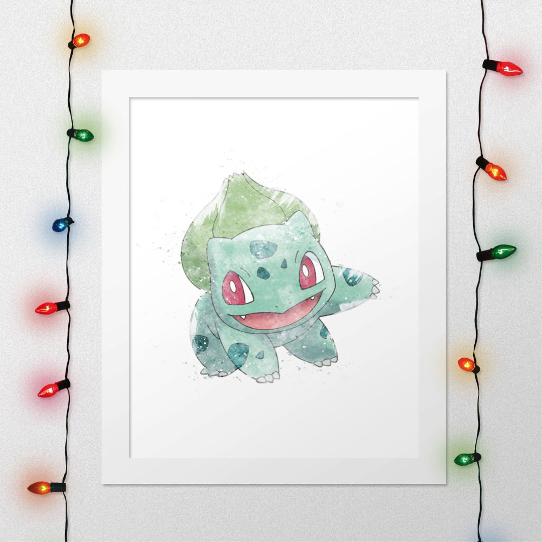 BULBASAUR PRINT Bulbasaur Wall Art Pokemon Room Decor - Etsy 日本