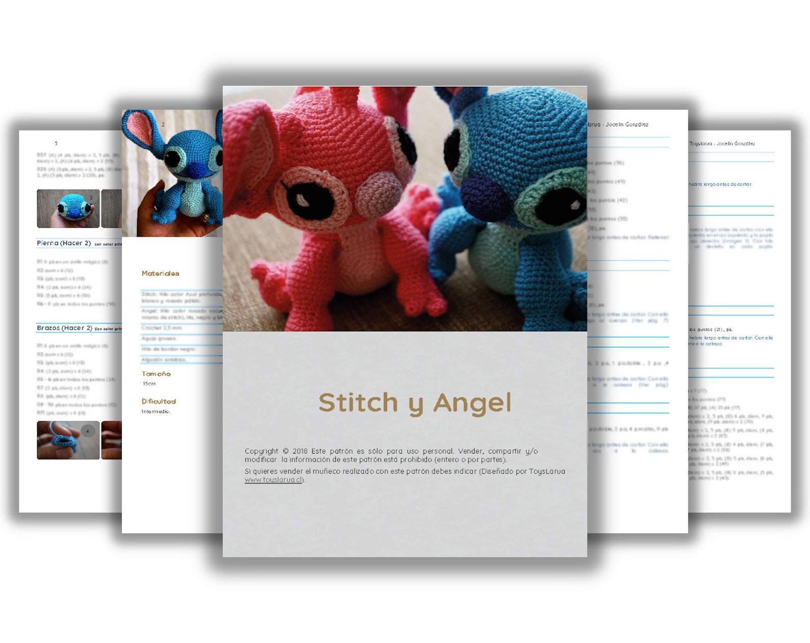 Pattern: Stitch and Angel - Amigurumi Stitch and Angel Crochet Pattern ...