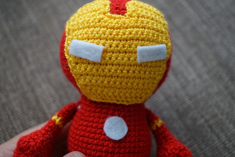 Pattern: Iron Man Amigurumi Iron Man Crochet Pattern and | Etsy