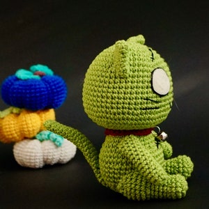 Zombie Cat Amigurumi Crochet Pattern: Gato Zombie (english & Spanish ...
