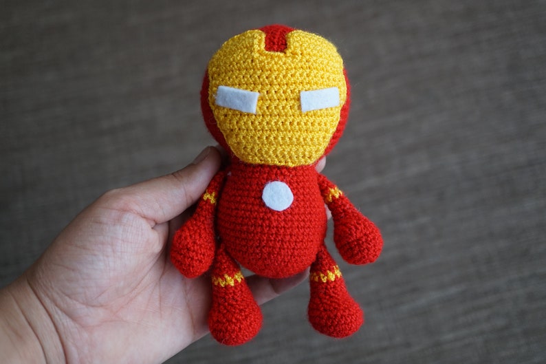 Pattern: Iron Man Amigurumi Iron Man Crochet Pattern and | Etsy