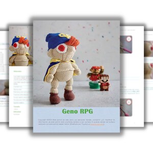 Patrón: Patrón Amigurumi Geno RPG En ESPAÑOL - Etsy