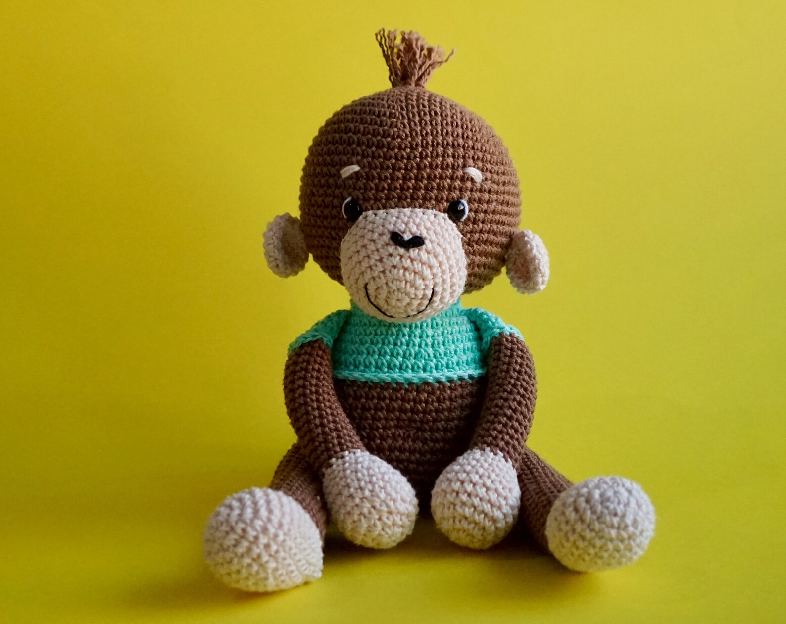 Amigurumi Chimpanzee Crochet Pattern: Gunter, English & Spanish (PDF ...