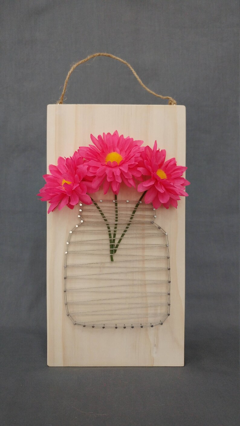 Mason Jar String Art | Etsy