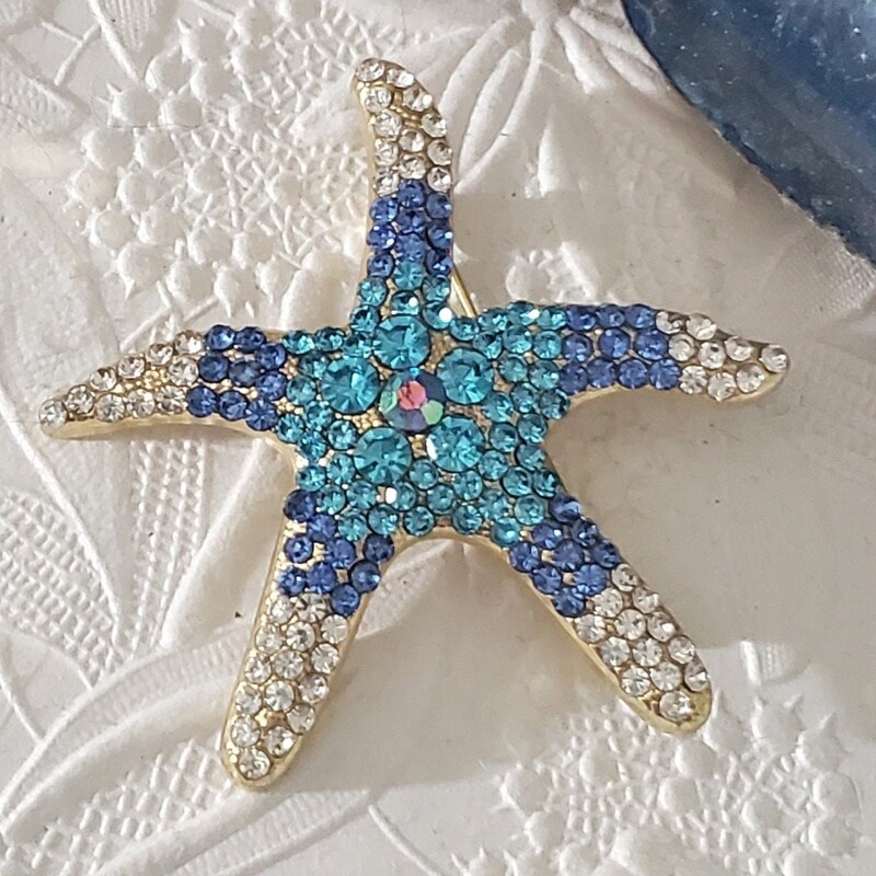 Rhinestone Starfish - Etsy