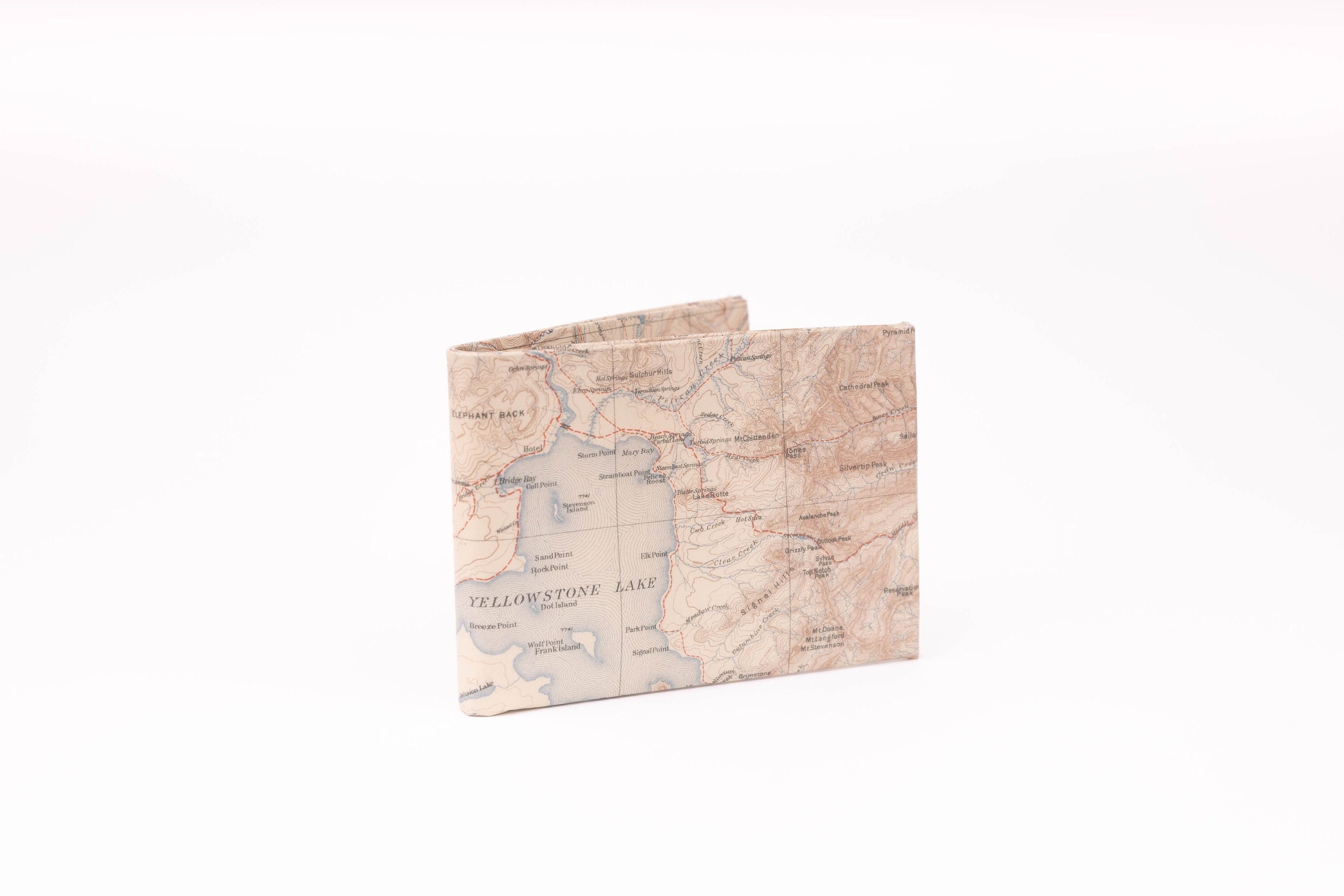 Slim Wallet • Yellowstone National Park Topographical Map Circa 1904 ...