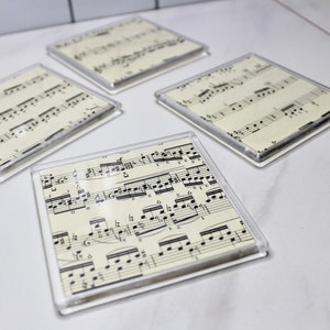 Vintage Sheet Music Coaster Set - Made From Authentic Sheet Music ...