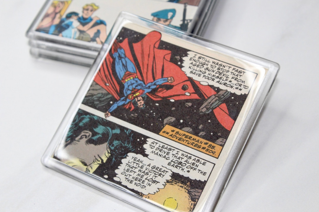 Comic Book Coaster Set - Made From Authentic Comic Books, Comic Lover ...