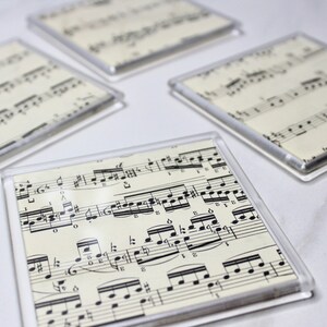 Vintage Sheet Music Coaster Set - Made From Authentic Sheet Music ...