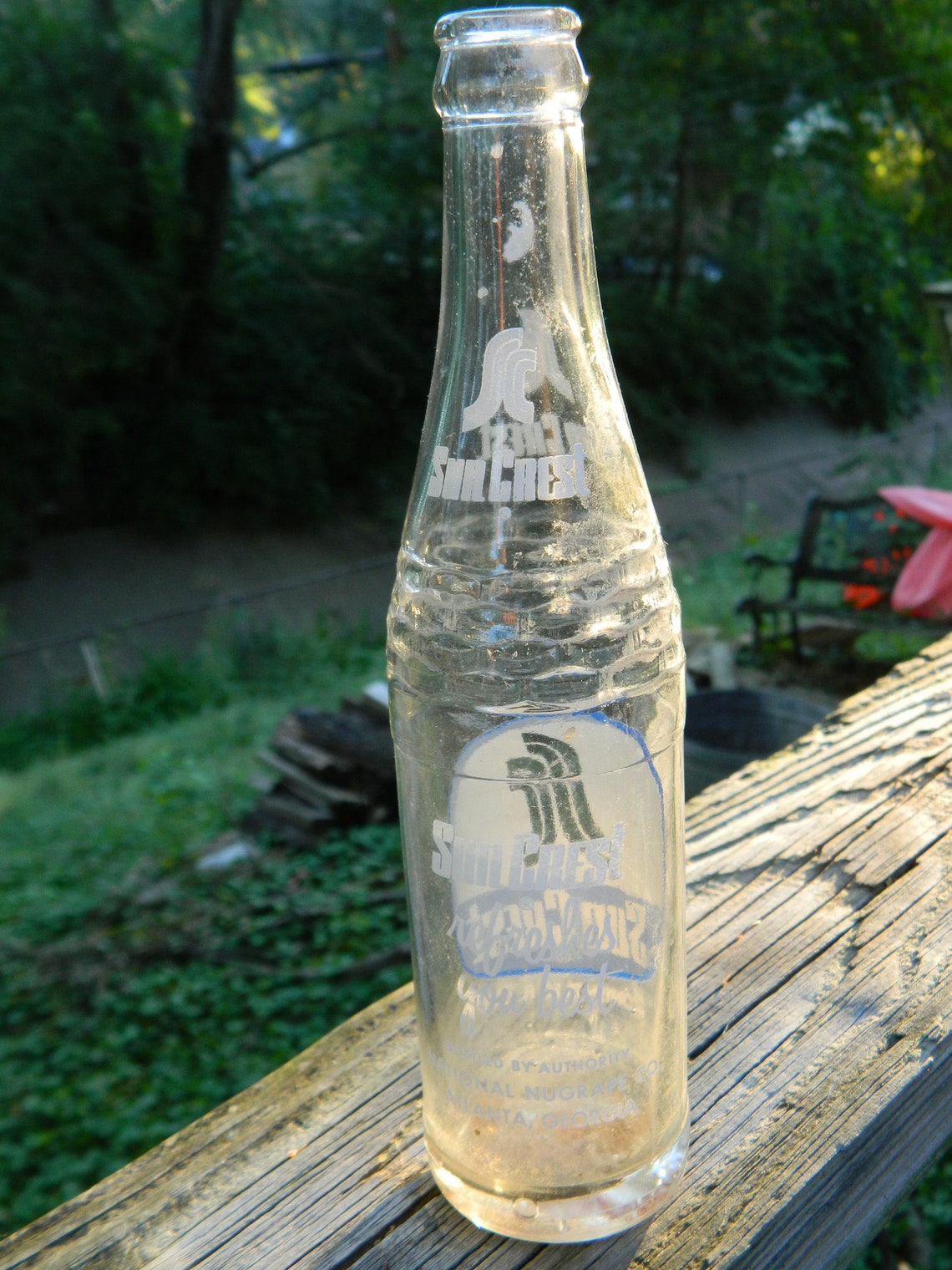 Vintage Sun Crest Collectible Soda Bottle Refreshes You Best - Etsy