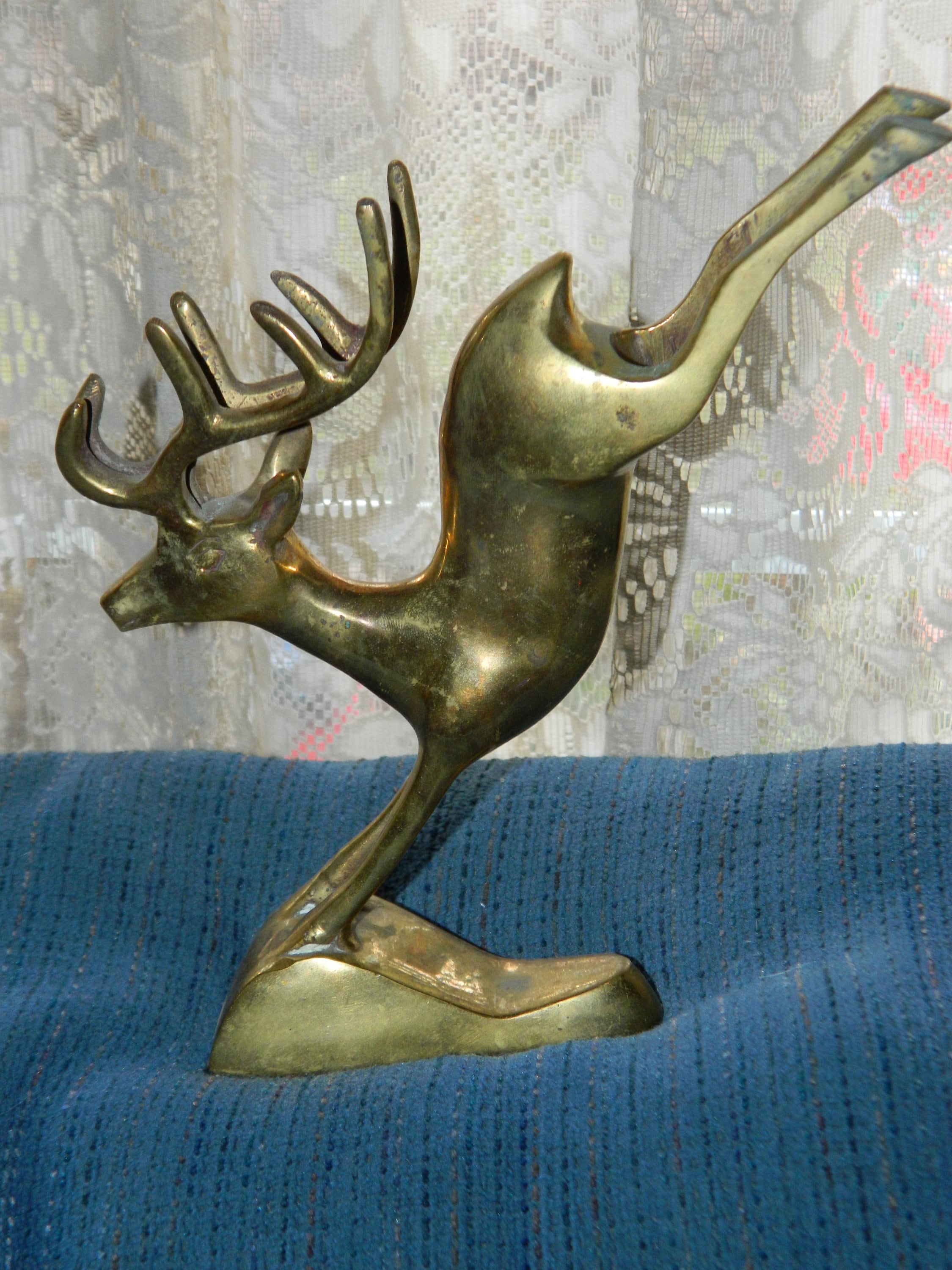 Vintage Brass Deer Figurine. A Nice & Heavy Mid Century Brass - Etsy
