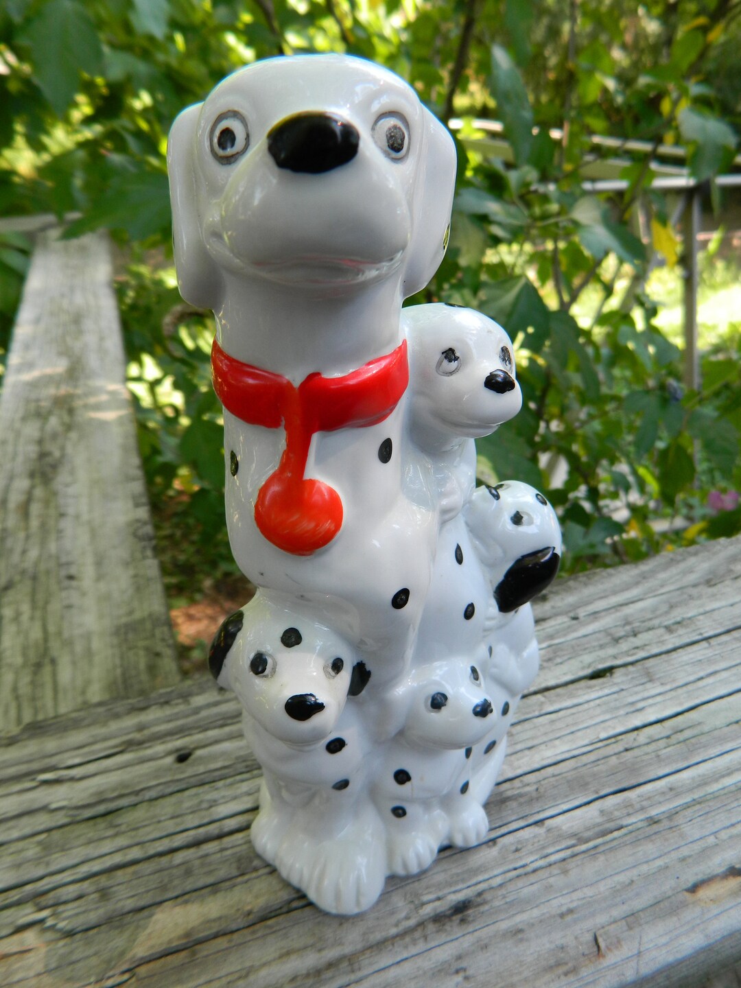 Vintage 5 Dalmatian Figurine, Ceramic Dalmatian Statue, Collectible ...