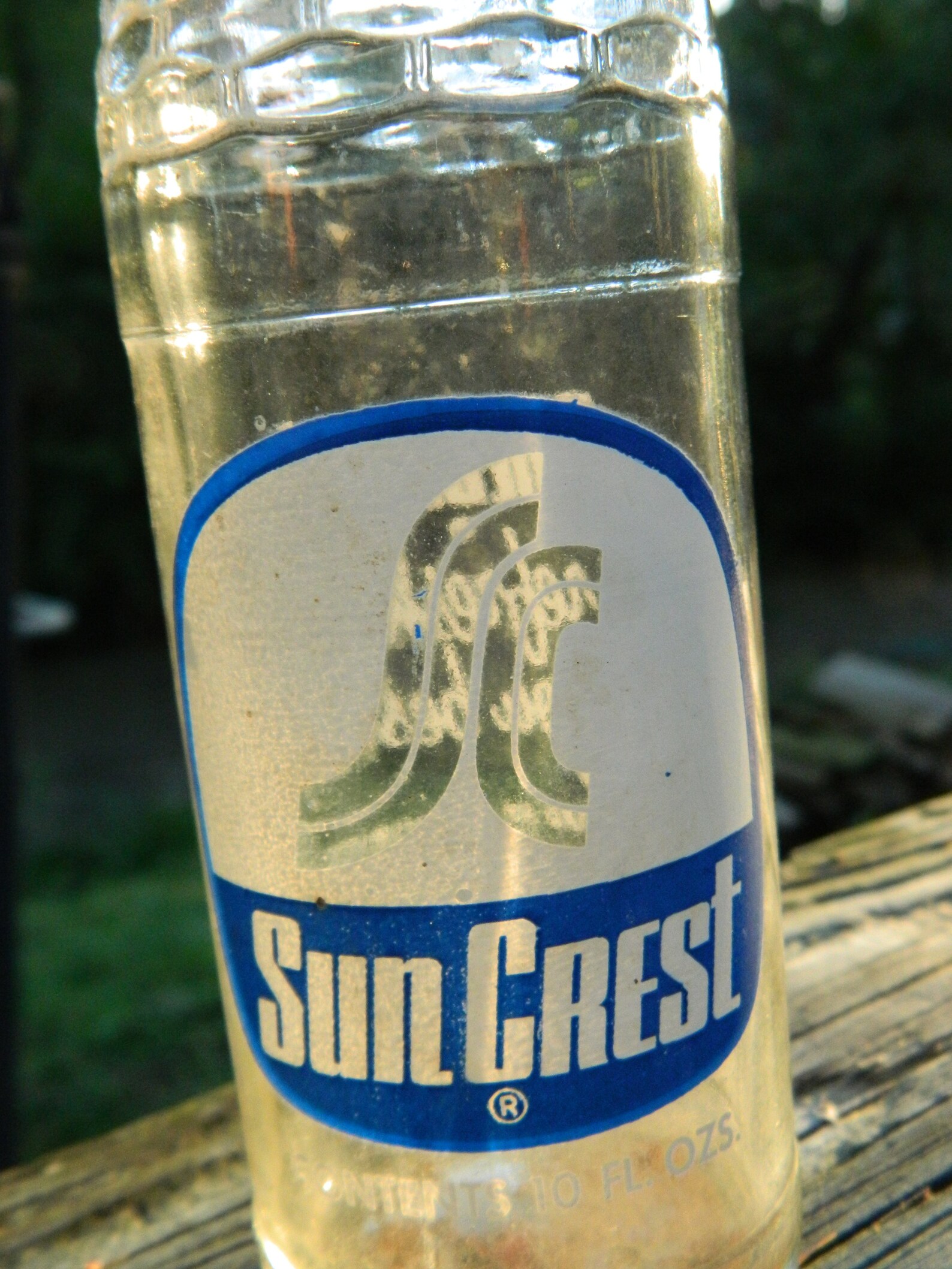 Vintage Sun Crest Collectible Soda Bottle, Refreshes You Best, an Empty ...