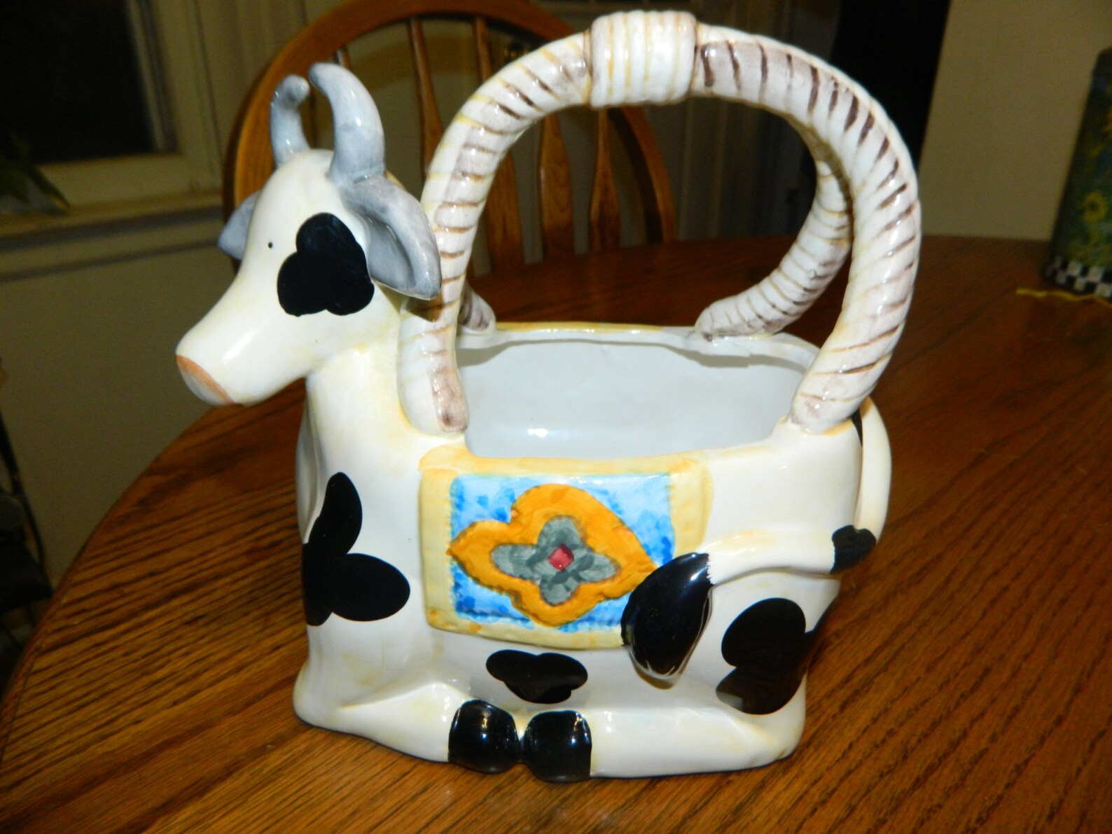 Cow PlanterPotCeramic CowCountry Kitchen DecorationFlowers | Etsy