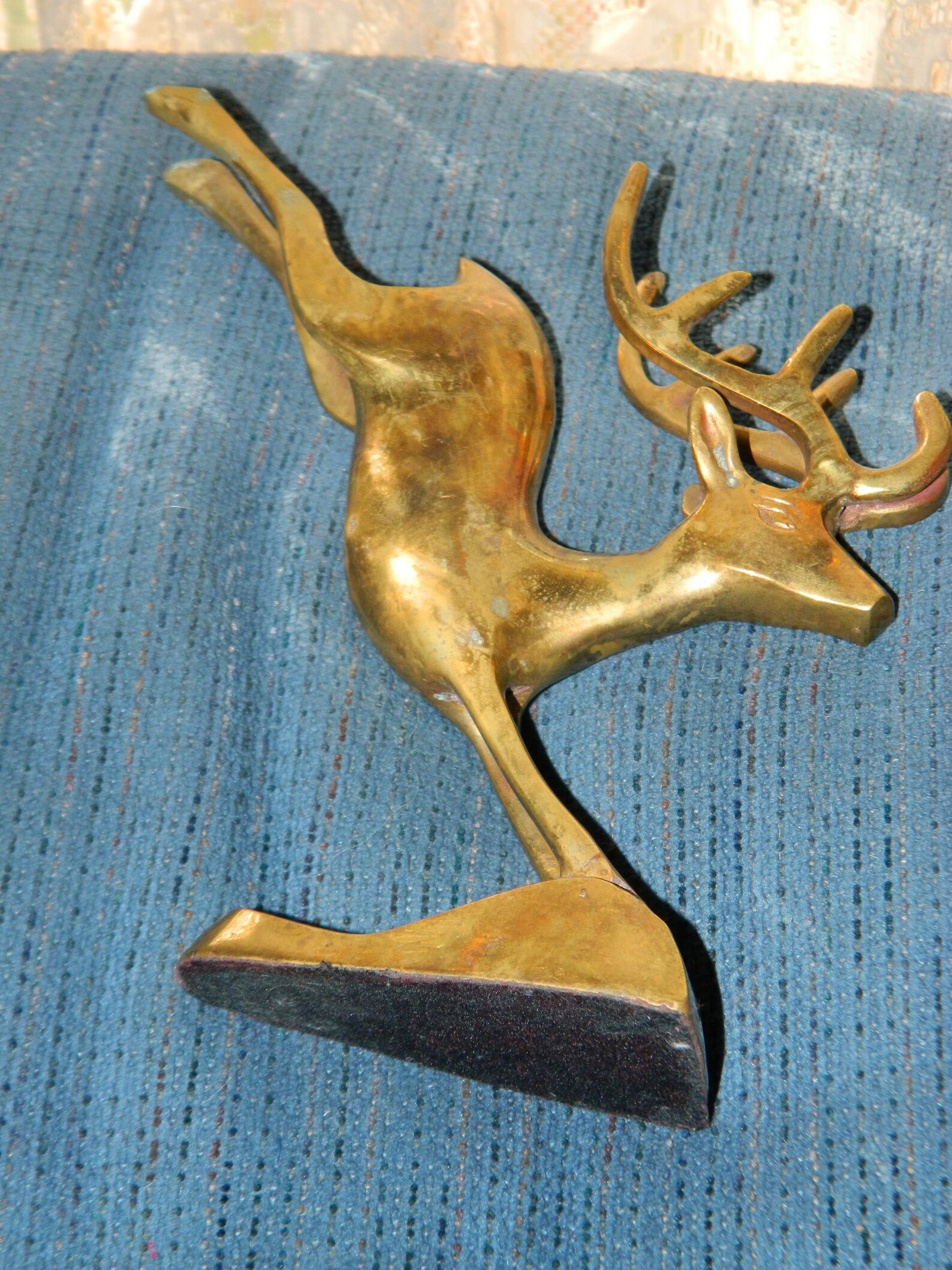Vintage Brass Deer Figurine. A Nice & Heavy Mid Century Brass - Etsy