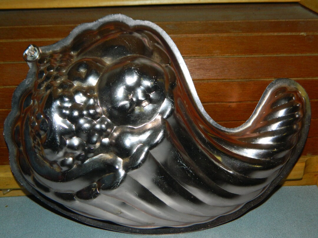 Cornucopia Made of Aluminum Anodized or rose Tinted Jello Mold - Etsy
