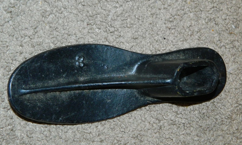 Antique Black Metal Shoe Form. Cast Iron Cobbler Shoe Mold. A | Etsy