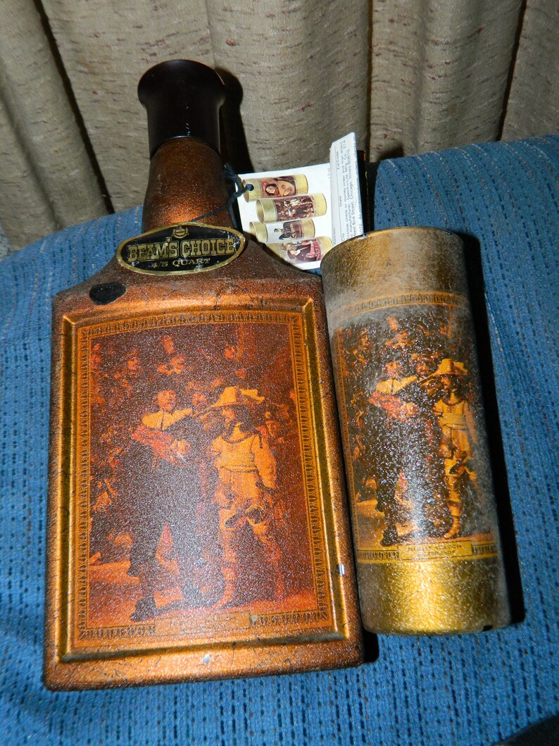 Vintage Jim Beam's Choice "night Watch" Collectors Edition-man Cave~bar ...