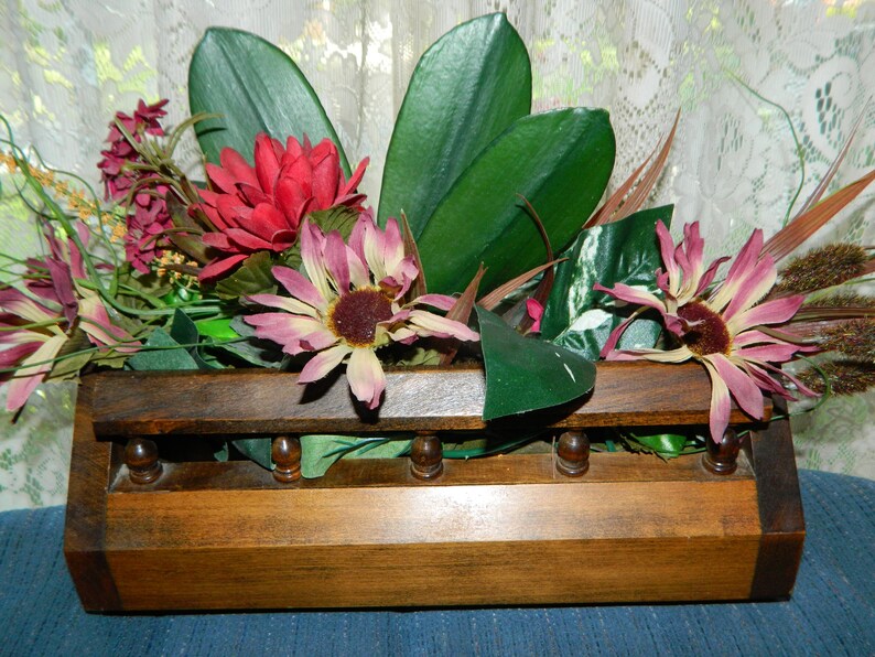 Vintage Long Wooden Planter That Can Be Use for Artificial Plants or ...