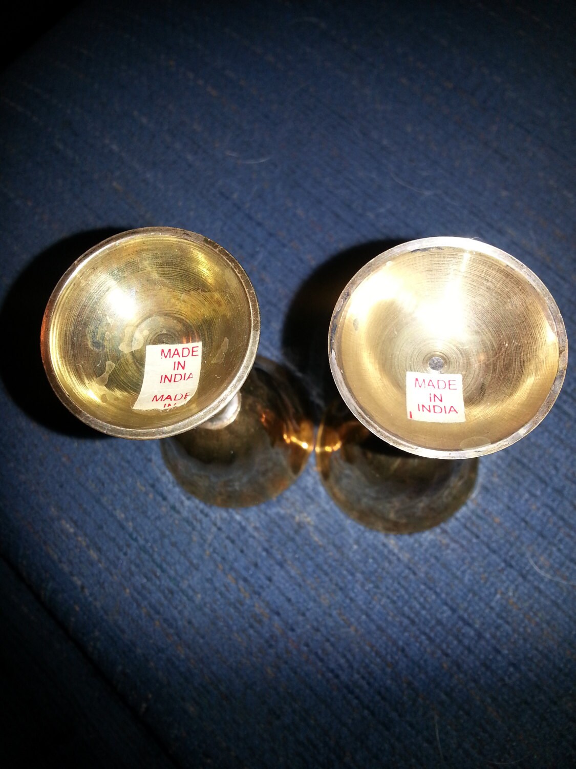 A Vintage Pair of Miniature Brass Goblets-a Set of Small - Etsy