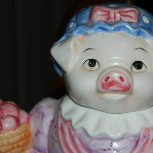 Vintage Glossy Pig Teapot W/ Lid, A Uniquely Pig Shaped Teapot, Ready ...