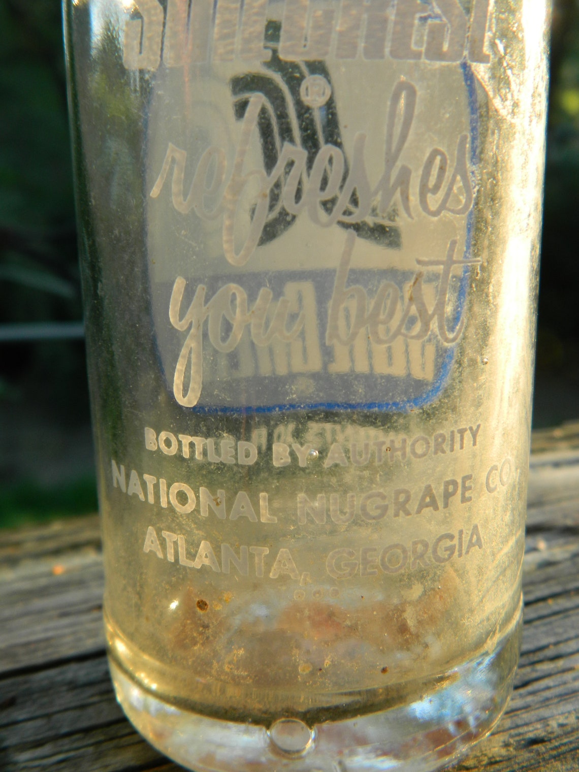 Vintage Sun Crest Collectible Soda Bottle Refreshes You Best - Etsy