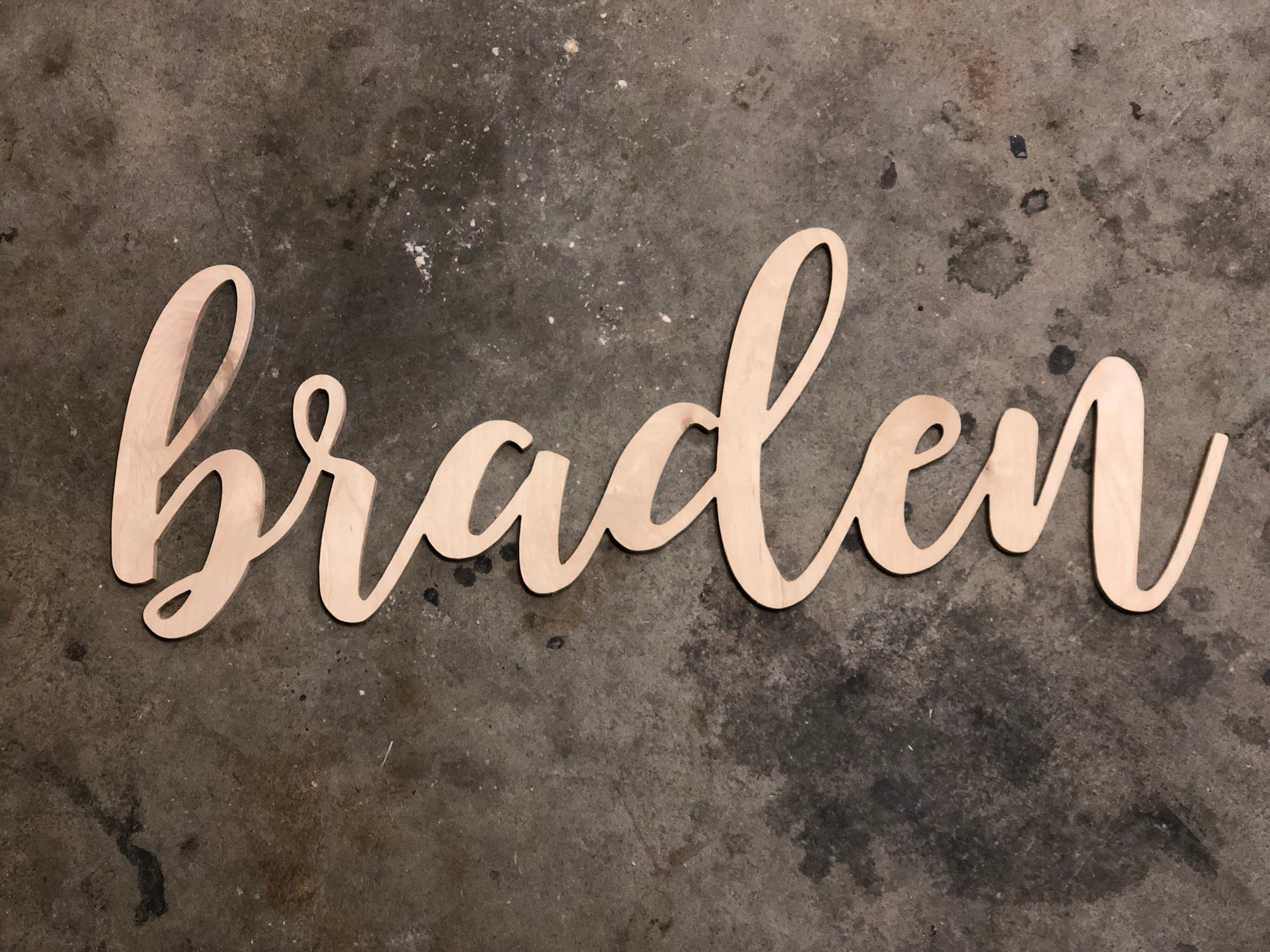 Nursery Name Cutout Sign Wood Cutout Sign Word Cutout - Etsy