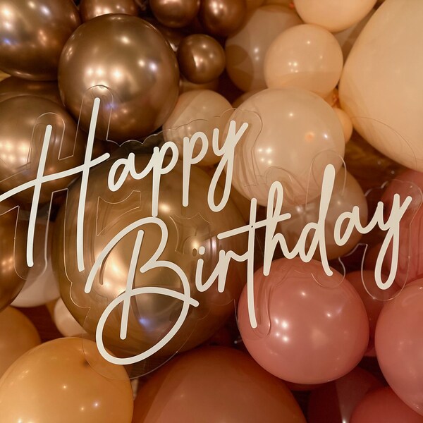 Happy Birthday Sign - Etsy