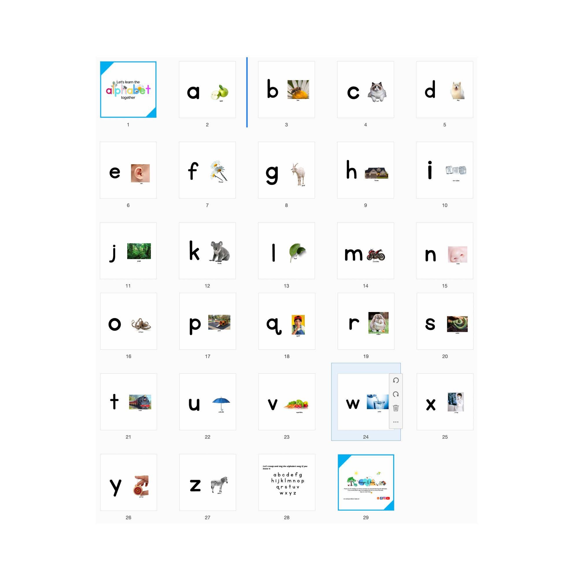 Let's Learn the Alphabet Together - Real Life Photographs/printable ...