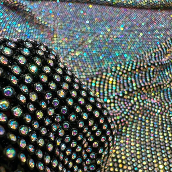 Rhinestone Mesh - Etsy