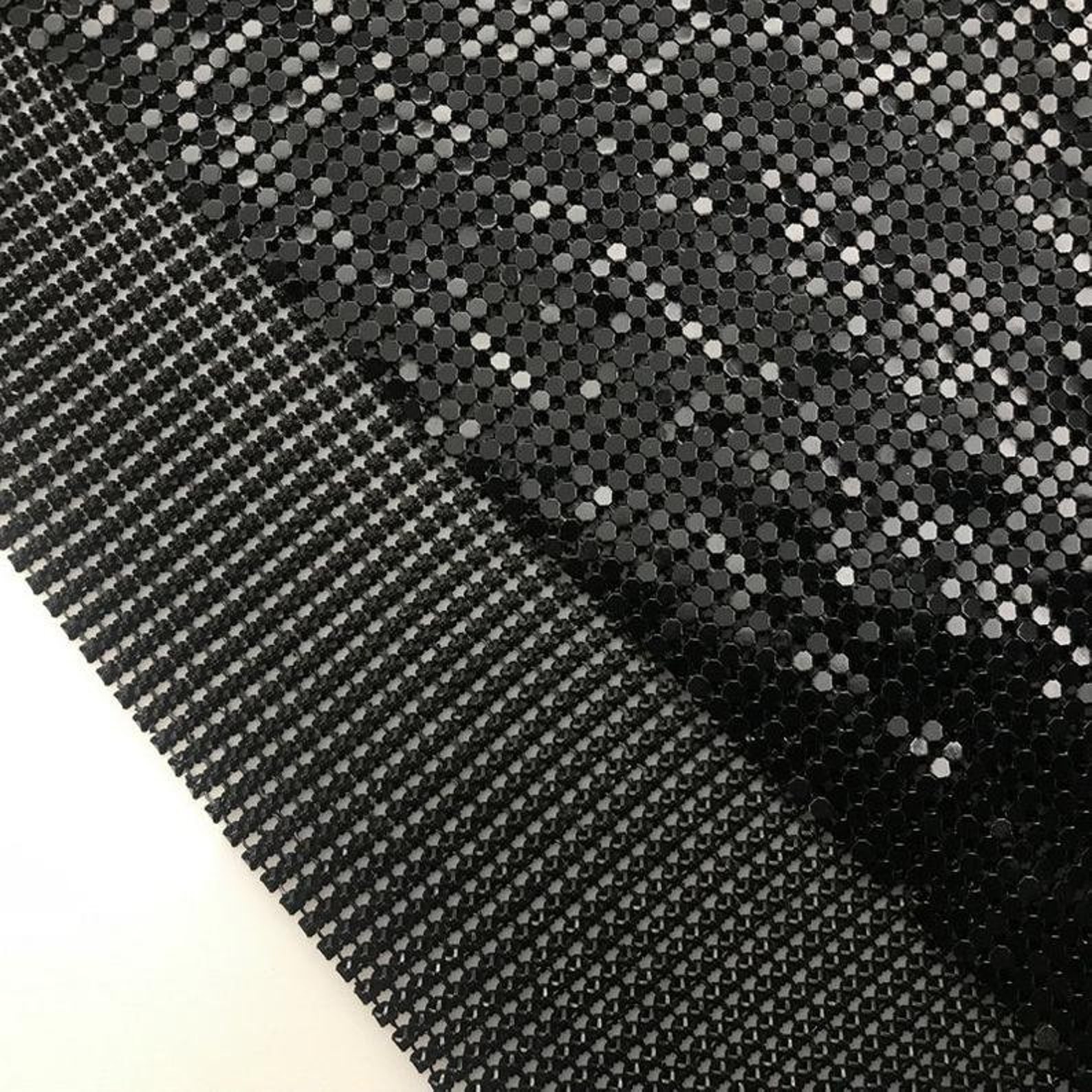 Black Metal Mesh Fabric - Etsy Canada
