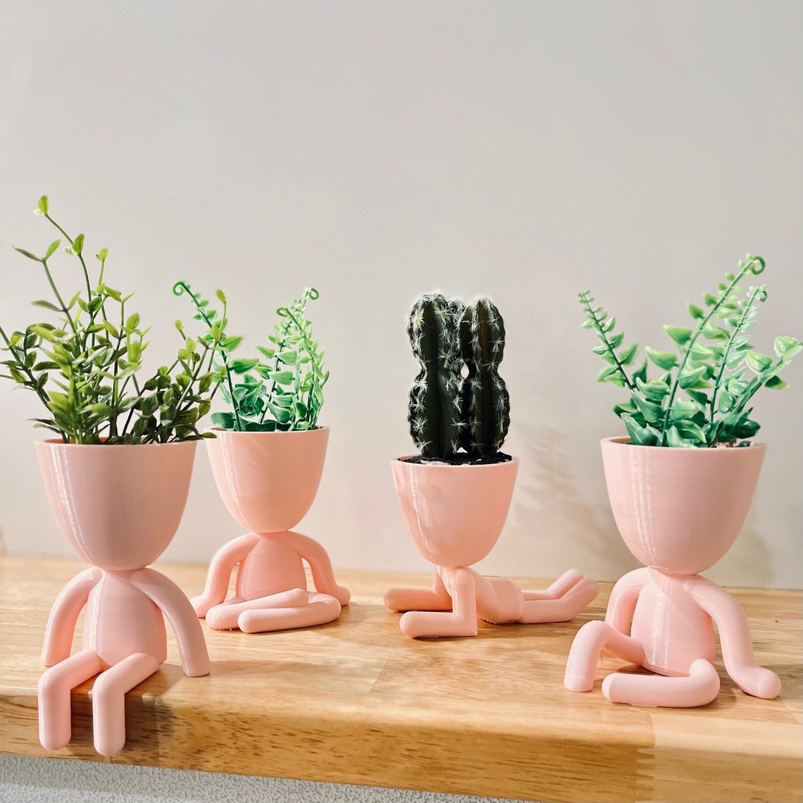 Baby Pink Classic Mini Plant Buddy Plant Holder Unique - Etsy