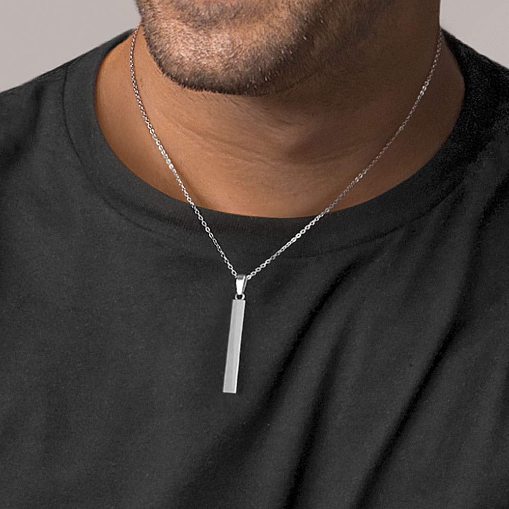 Personalized Necklace Custom Engraved Name Necklace 3D | Etsy