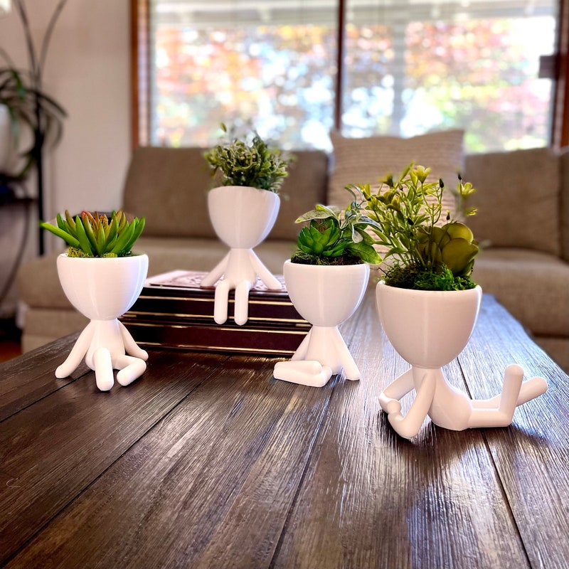 3d Printed People Planter - Etsy