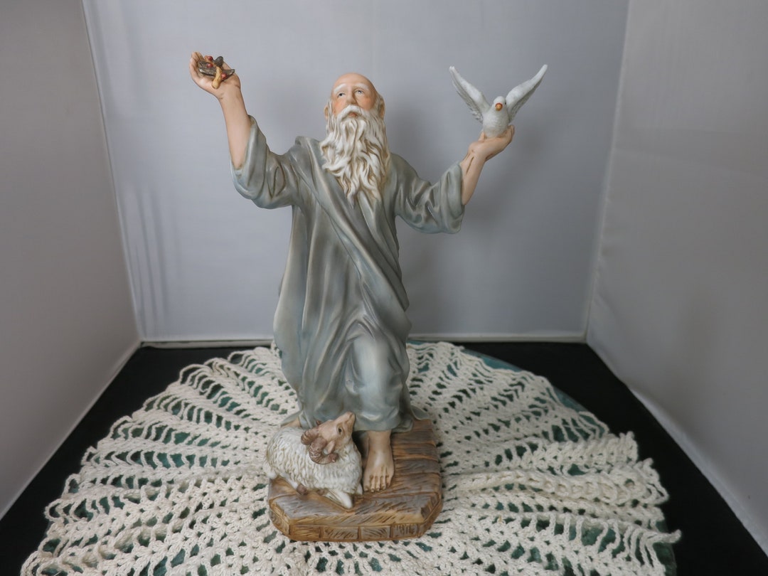 Vintage Noah Figurine by Roman Ceramica Excelsis 1979 - Etsy