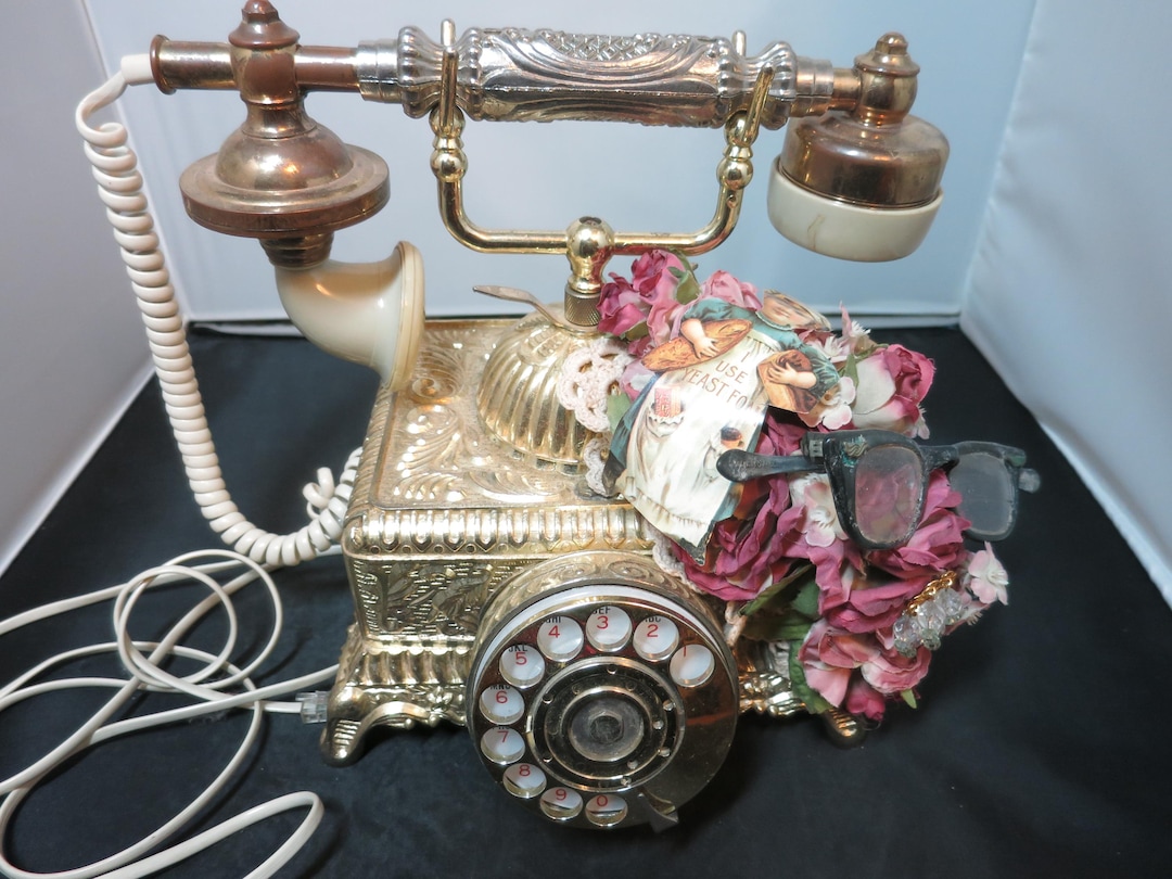 Mid Century Evertone French Rotary Princess Style Telehone Desk Phone ...
