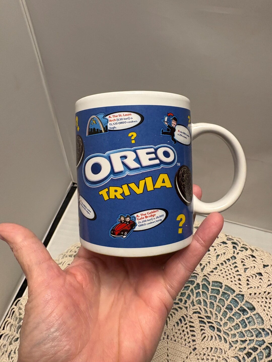 Vintage Oreo Trivia Mug: St. Louis Arch, Golden Gate Bridge - Etsy