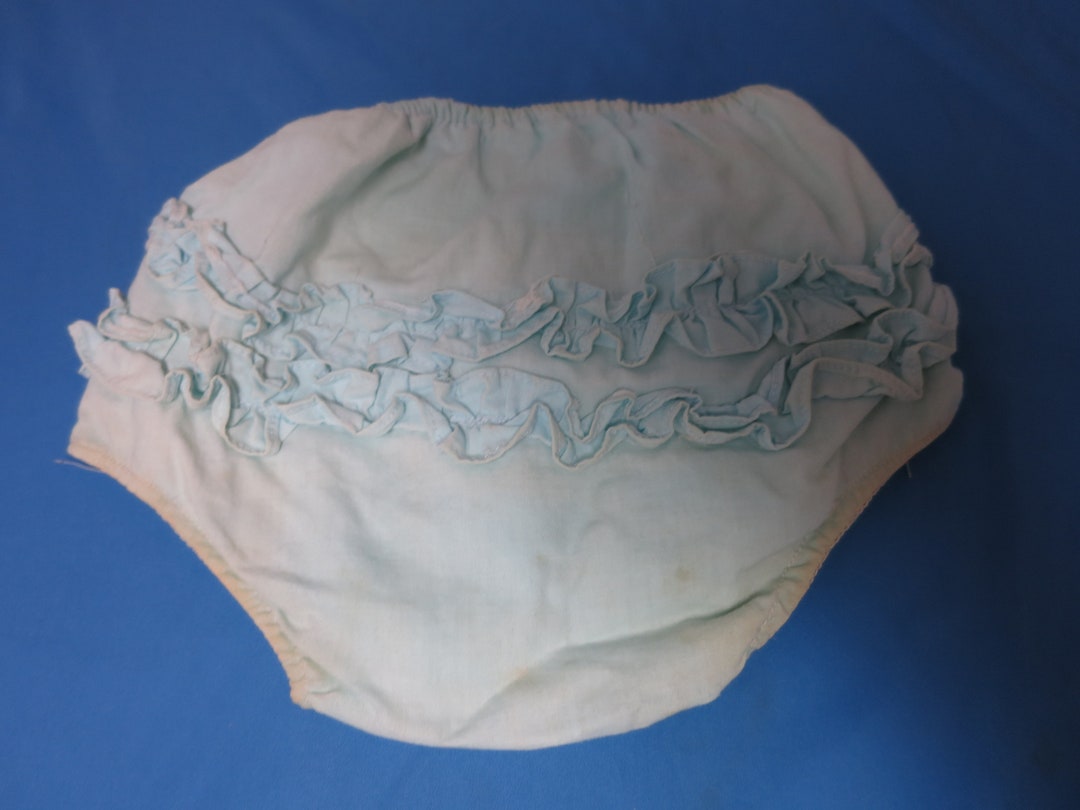 Vintage Teal Ruffle Diaper Cover, Infant Rhumba Pantie (size Small) - Etsy