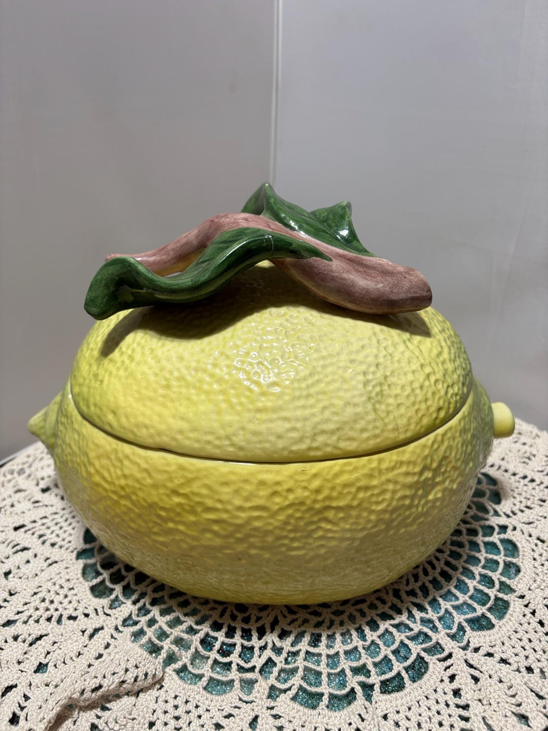 Lemon Cookie Jar Harder to Find Version Maker Unmarked - Etsy