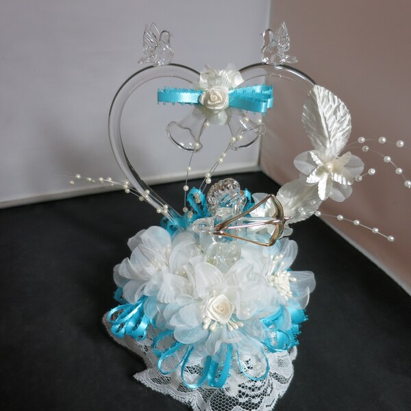 Glass Wedding Topper - Etsy
