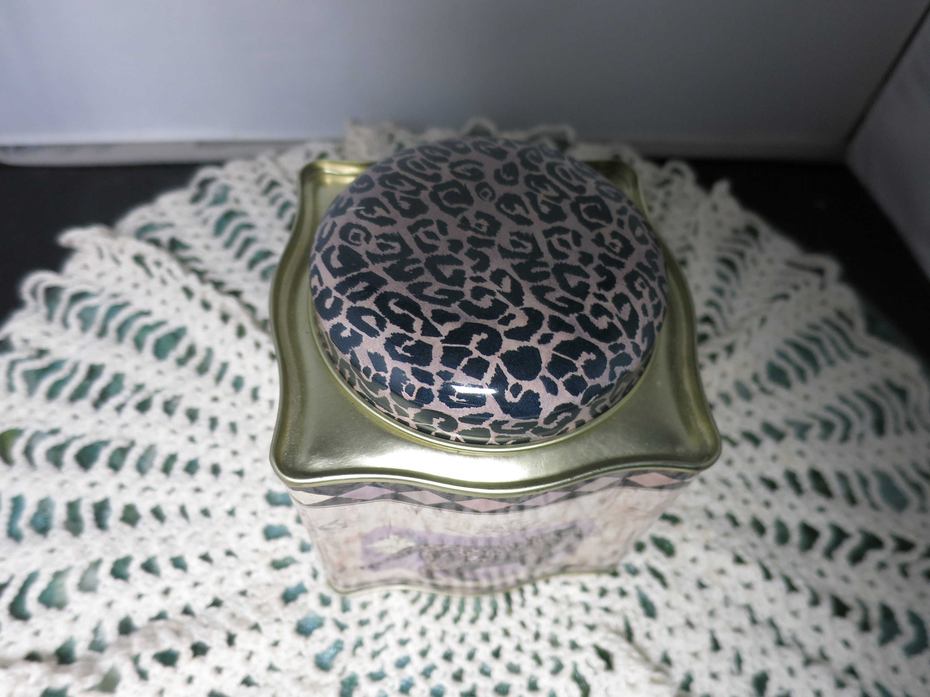 Vintage Zebra and Leopard African Safari Tin - Etsy