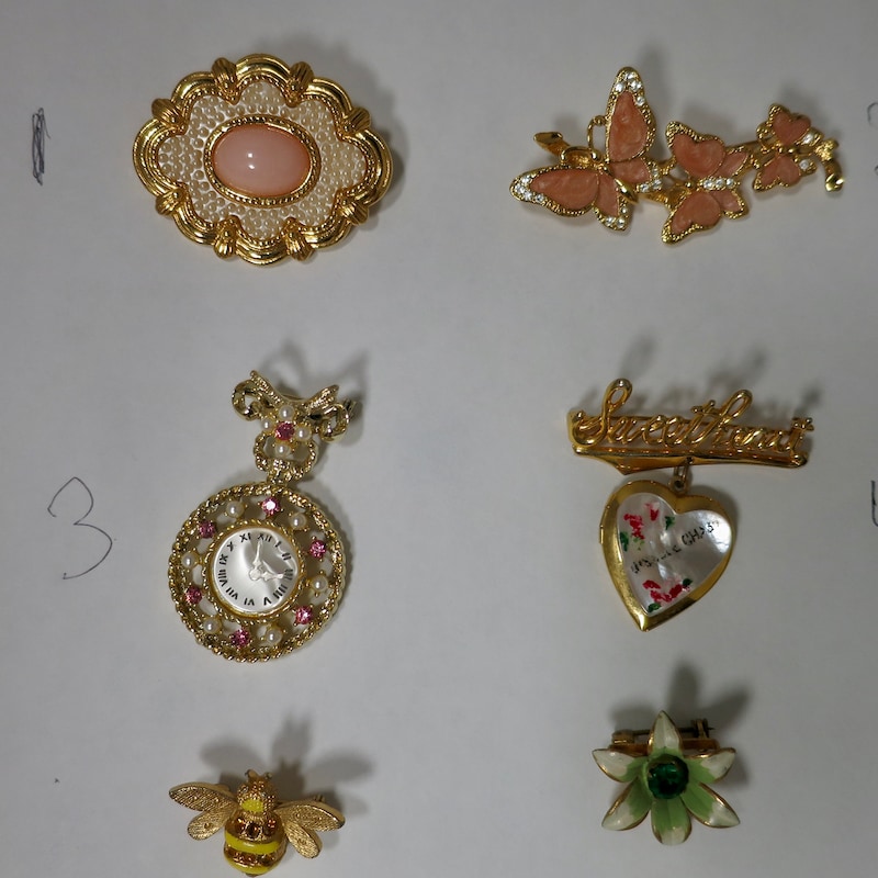 Gold Watch Pin Locket Pin - Etsy