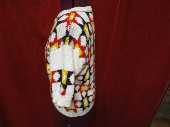 Vintage Carol Reed Short Sleeve Cardigan Sweater Size… - Gem