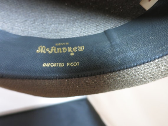 Vintage Kevin McAndrew Imported Picot Mens Fedora Hat… - Gem