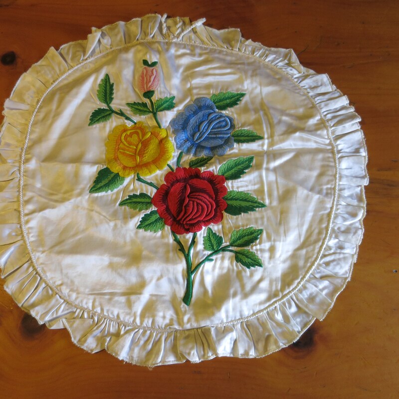 Satin Ruffle Pillows - Etsy