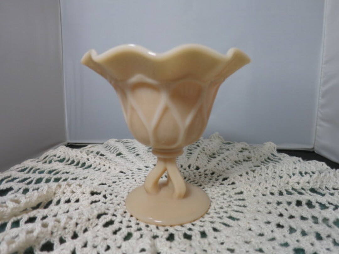 Vintage Westmoreland Pedestal Compote Candy Dish With Original Paper ...