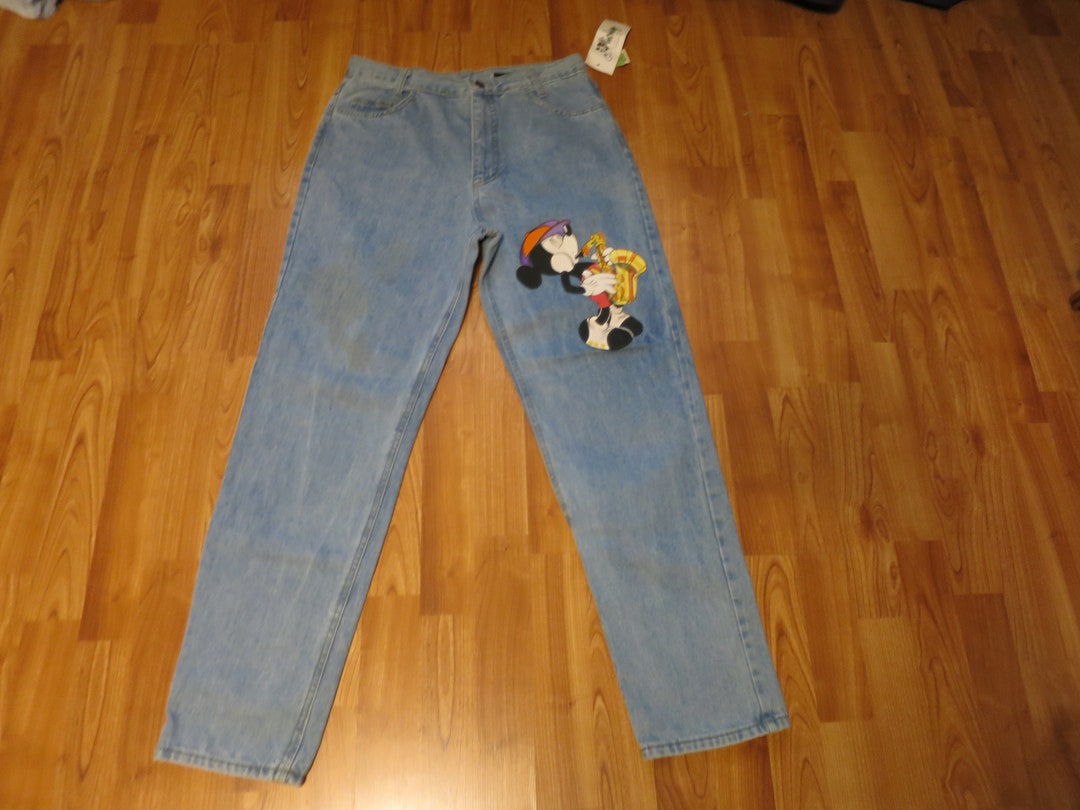 Vintage Mickey Jerry Leigh Denim Jeans Women's 13 Mickey Playing ...