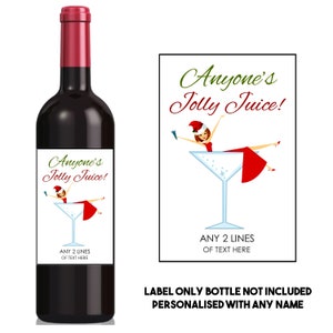 Funny Christmas Wine Label: Secret Santa Gift - Etsy UK