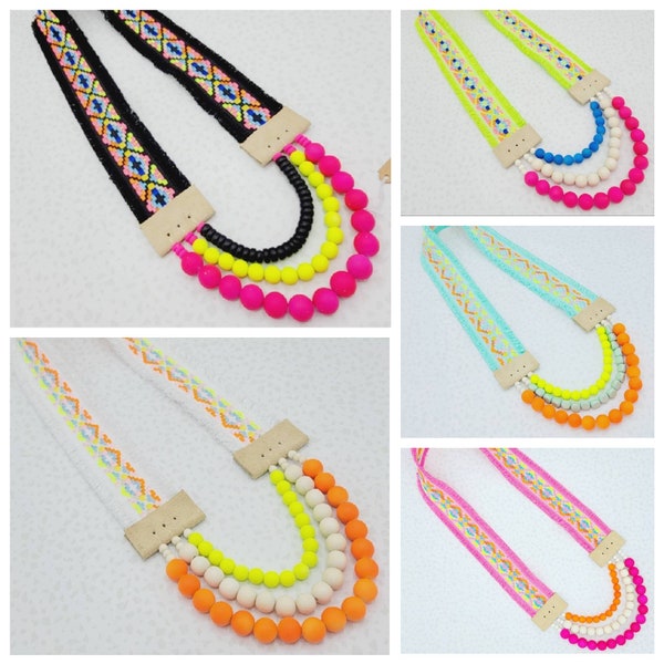 Neon Necklace - Etsy